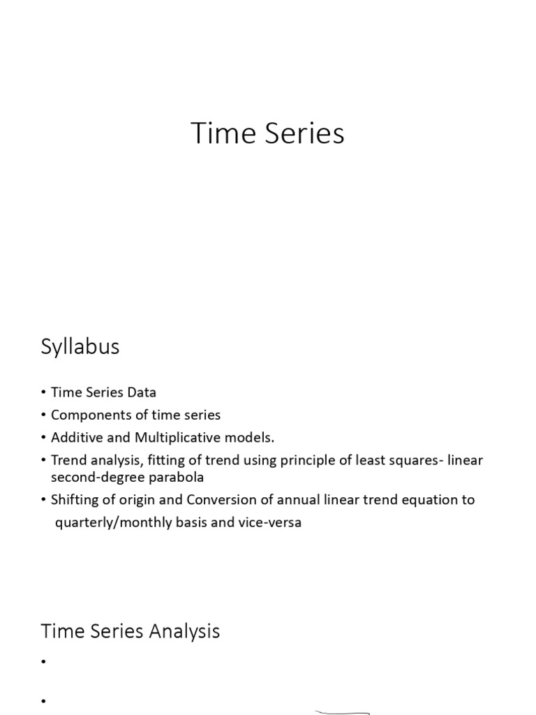 Time Series Analysis and Models Guide | PDF | Time Series | Least Squares