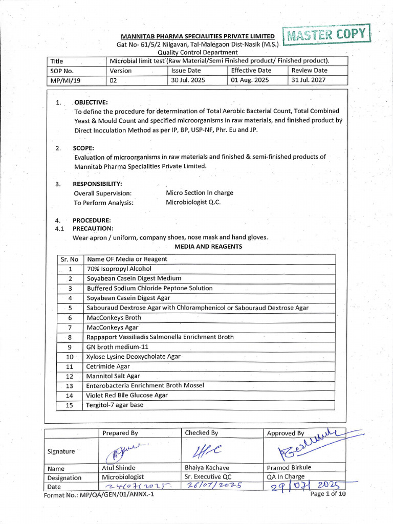 Scan Sop MLT (RM SF FP) | PDF