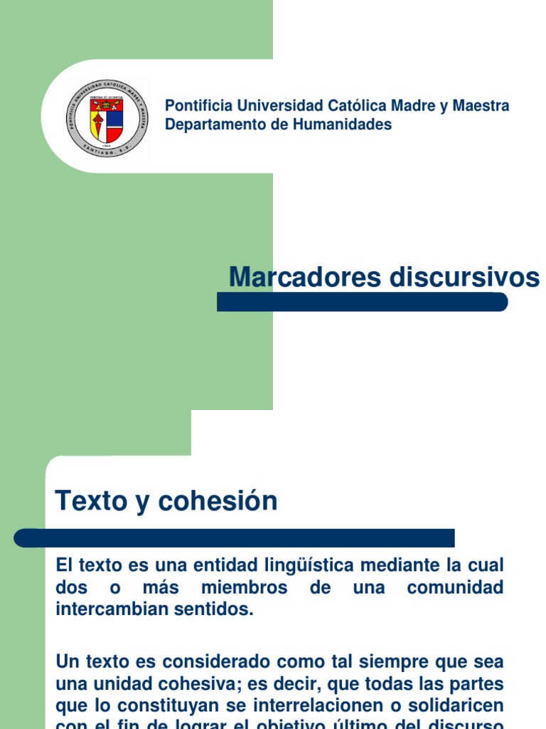MARCADORES DISCURSIVOS | Ciencia cognitiva | Sicología y ciencia cognitiva