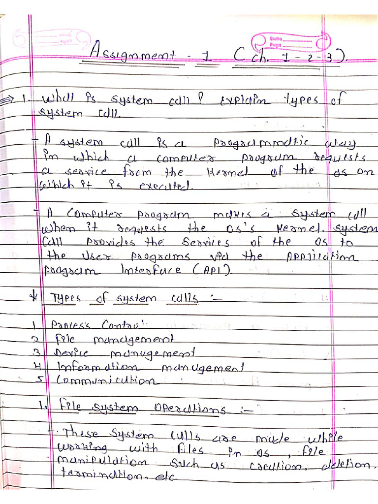 OS Assignment | PDF