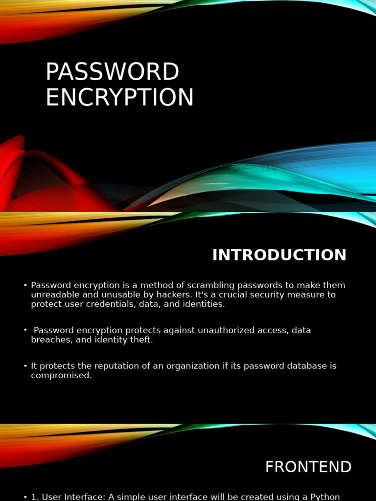 Password Encryption | PDF | Key (Cryptography) | Encryption