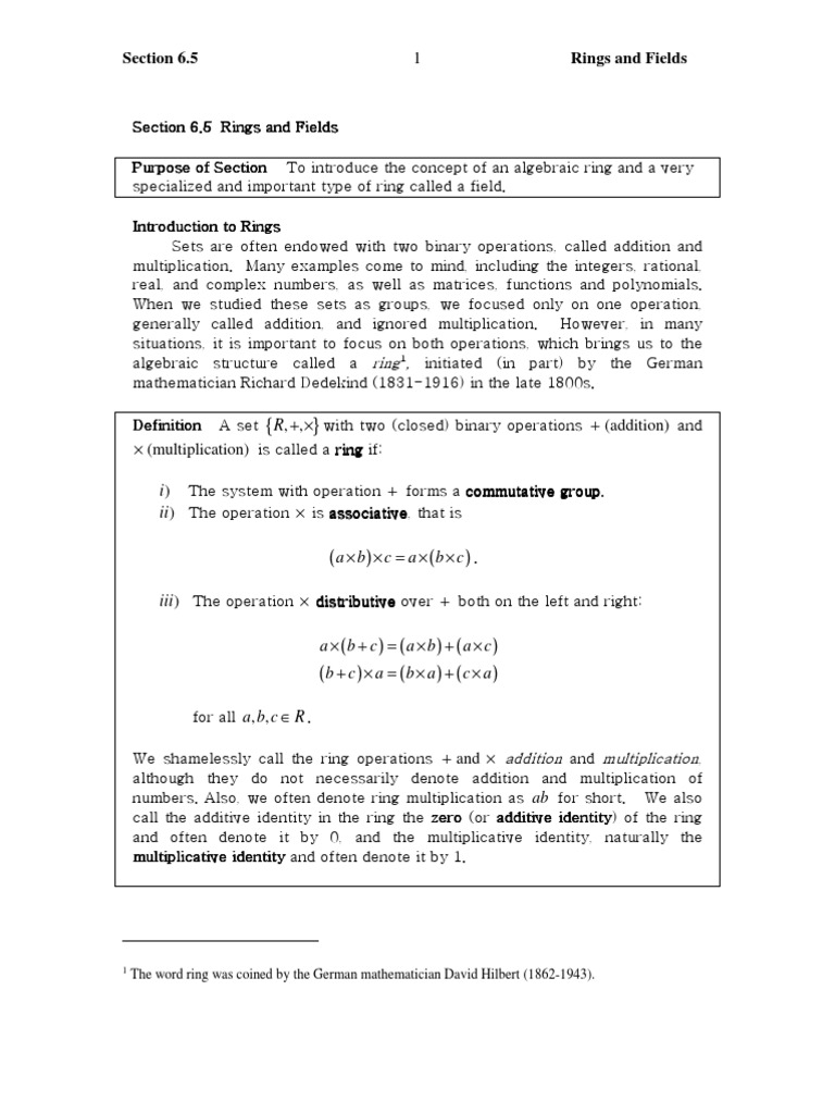 An Introduction to the Fundamental Concepts of Rings and Fields: Exploring the Algebraic ...