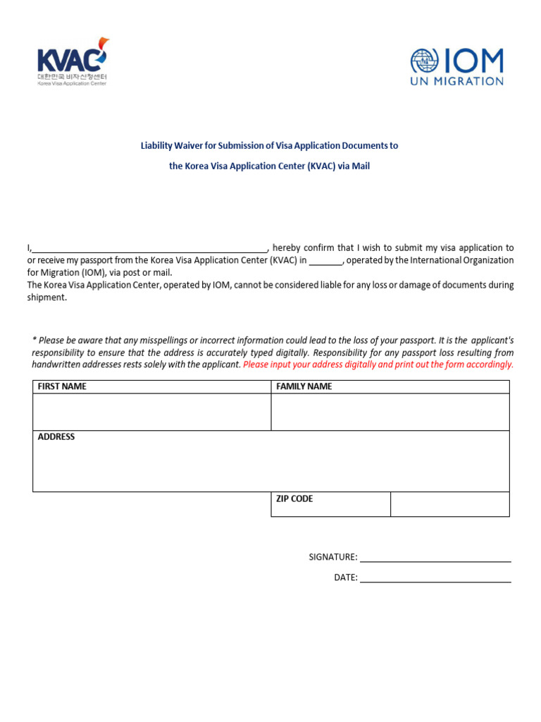 Courier Waiver Form 20240422 | PDF