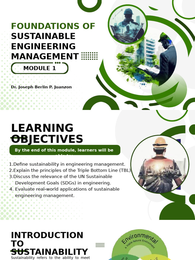 Foundations of Sustainable Engineering Management | PDF ...