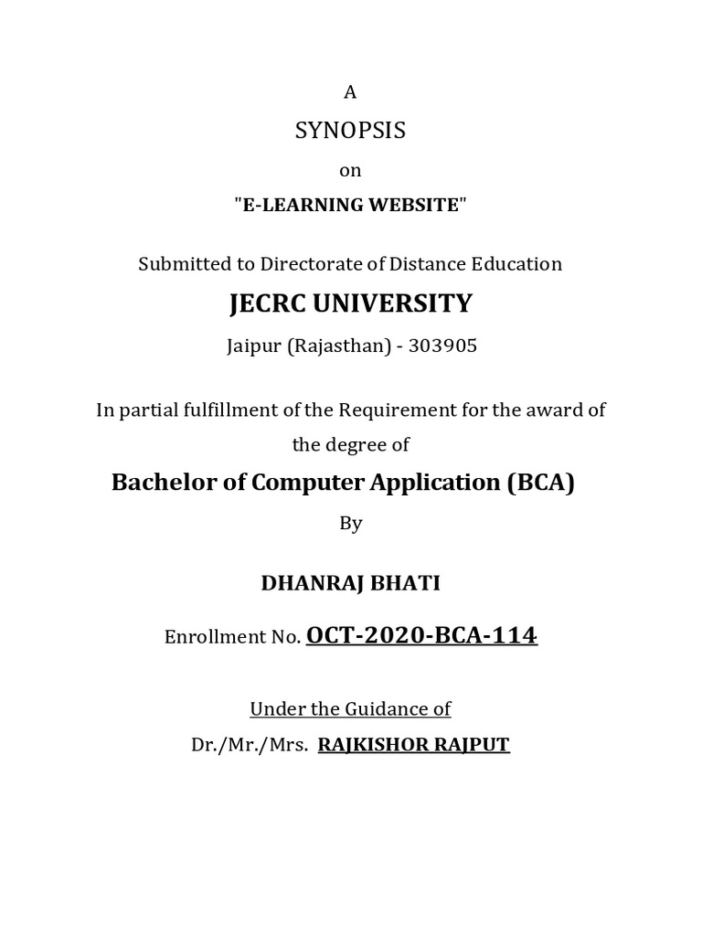 Dhanraj - E_Learning Website | PDF | Html | Html Element