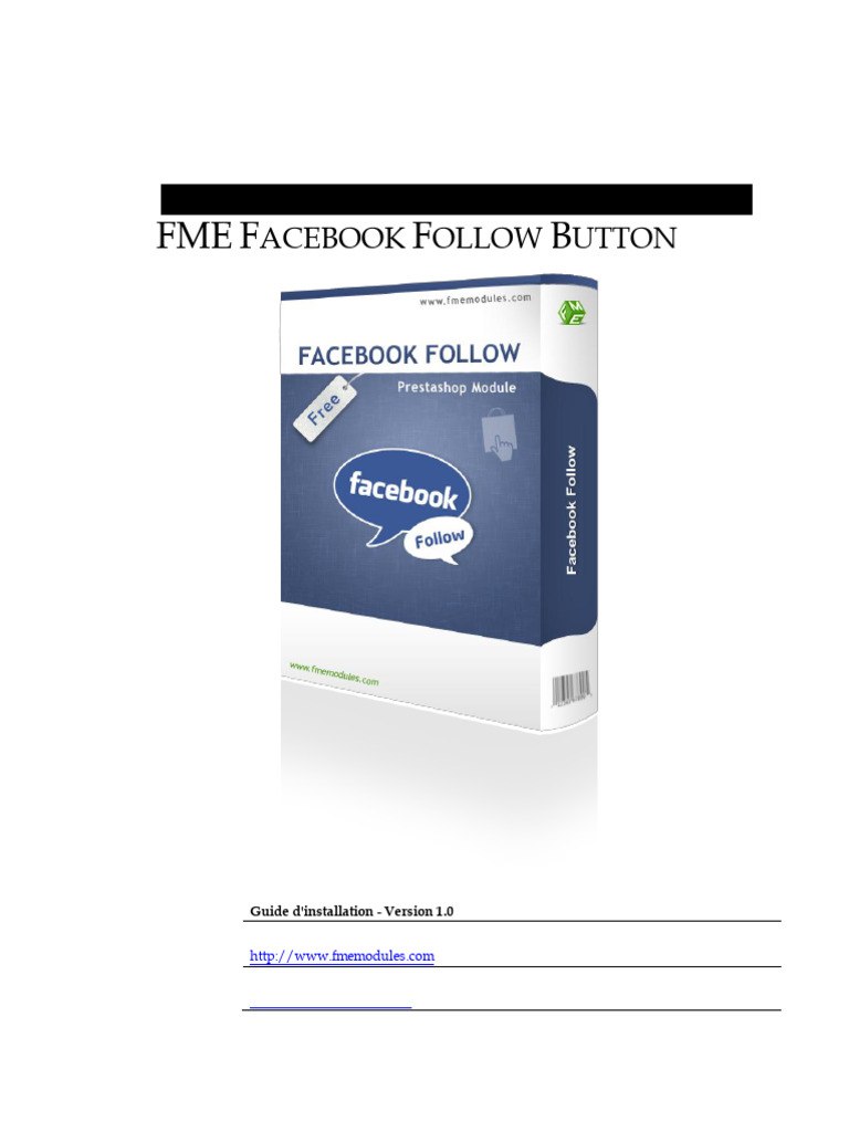 Guide d'installation du bouton Facebook | PDF | Facebook | Sites web