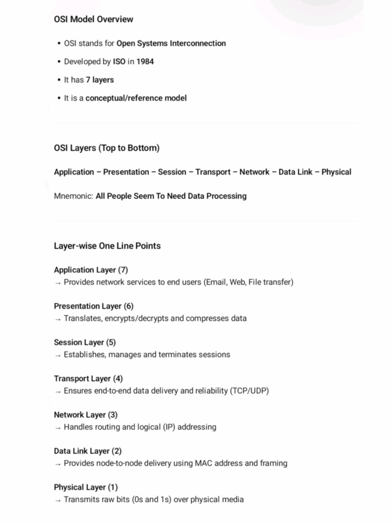 OSI Model | PDF