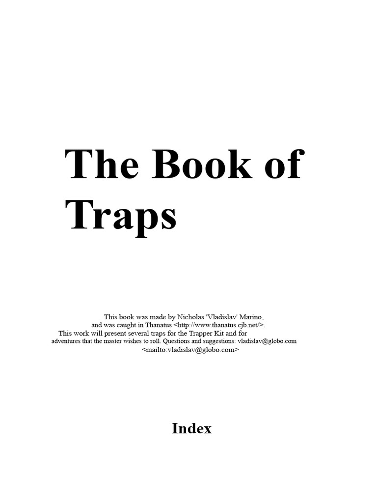 The Book of Traps | PDF