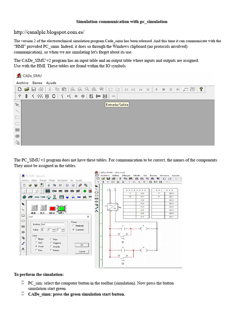 CADe_simu v2 Communication with PC_sim | PDF