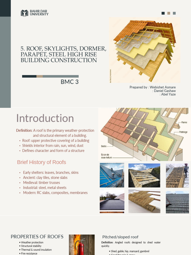 BMC Group 5 Roof, Dormer and Highrize Steel Construction | PDF | Roof ...