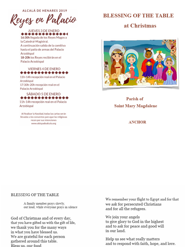 Blessing Table Christmas | PDF