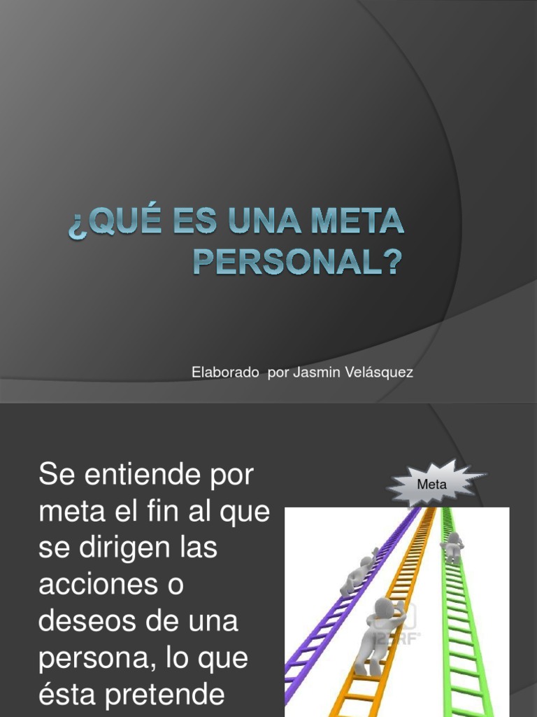 Qué Es Una Meta Personal | PDF | Oferta (economía) | Ciencia cognitiva