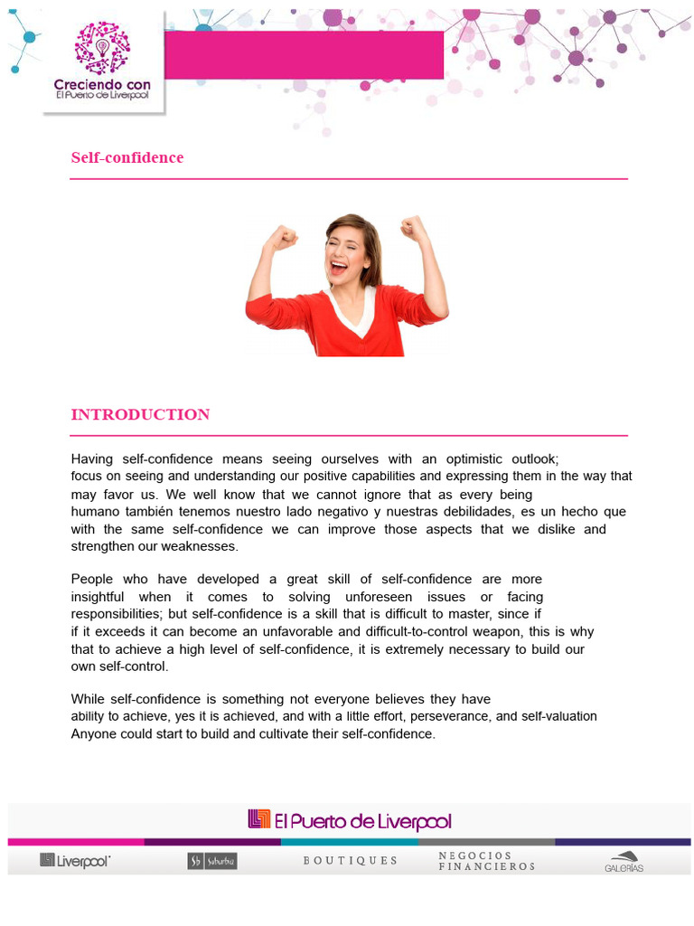 Building Self-Confidence Skills | PDF