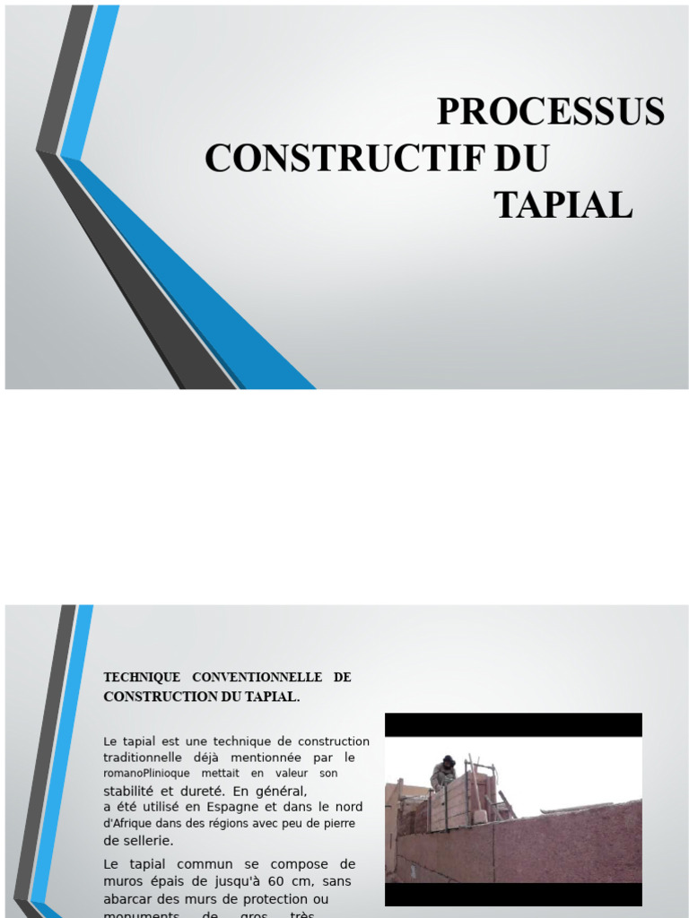Construction du Tapial : Guide Technique | PDF | Bois (matériau de ...