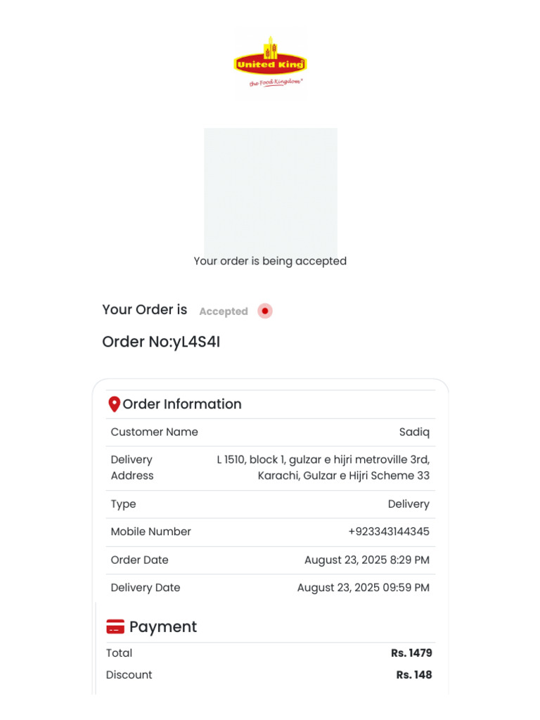 United King Online - Order Cakes, Bakery Items, Sweets & Fast Food | PDF