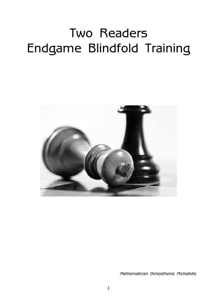 Two Readers Endgame Blindfold Training | PDF | Games Of Mental Skill ...