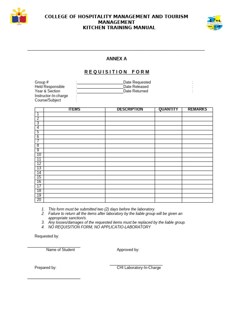 REquisition Form | PDF