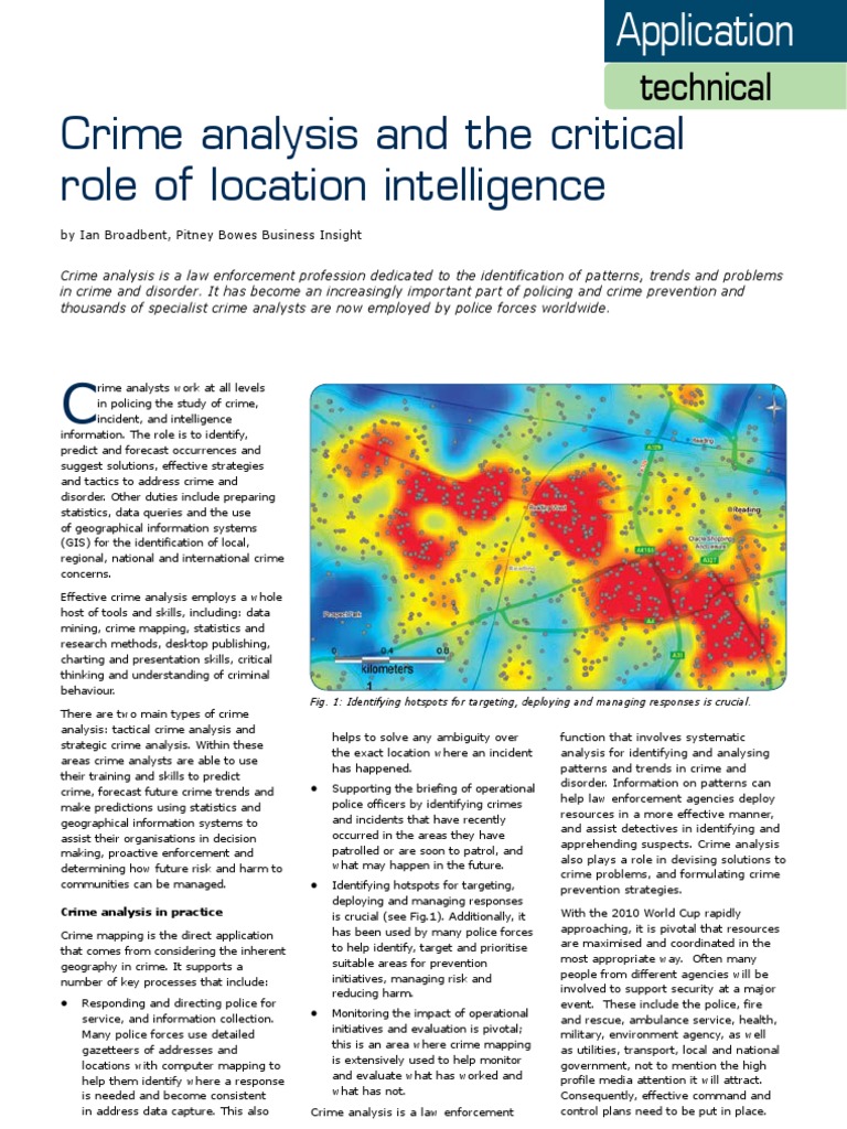 Crime Analysis and The Critical | PDF | Geographic Information System ...