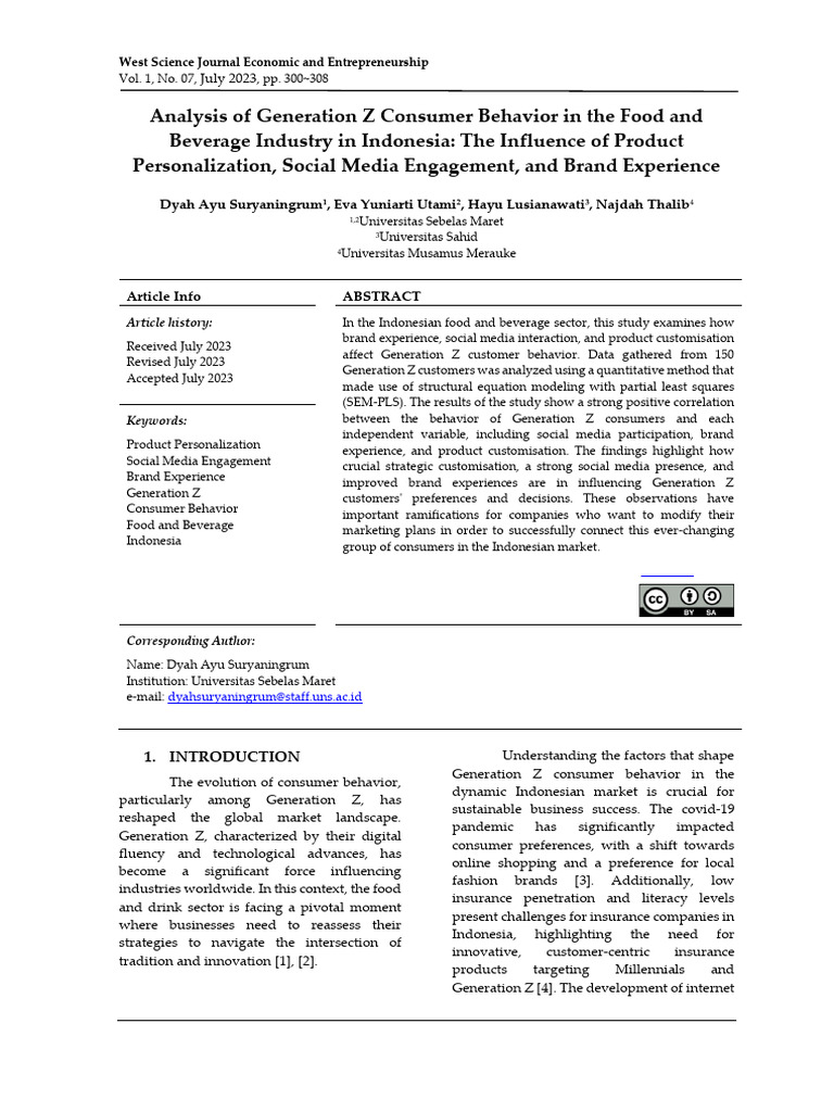 Analysis of Generation Z Consumer Behavior | PDF | Brand | Consumer ...