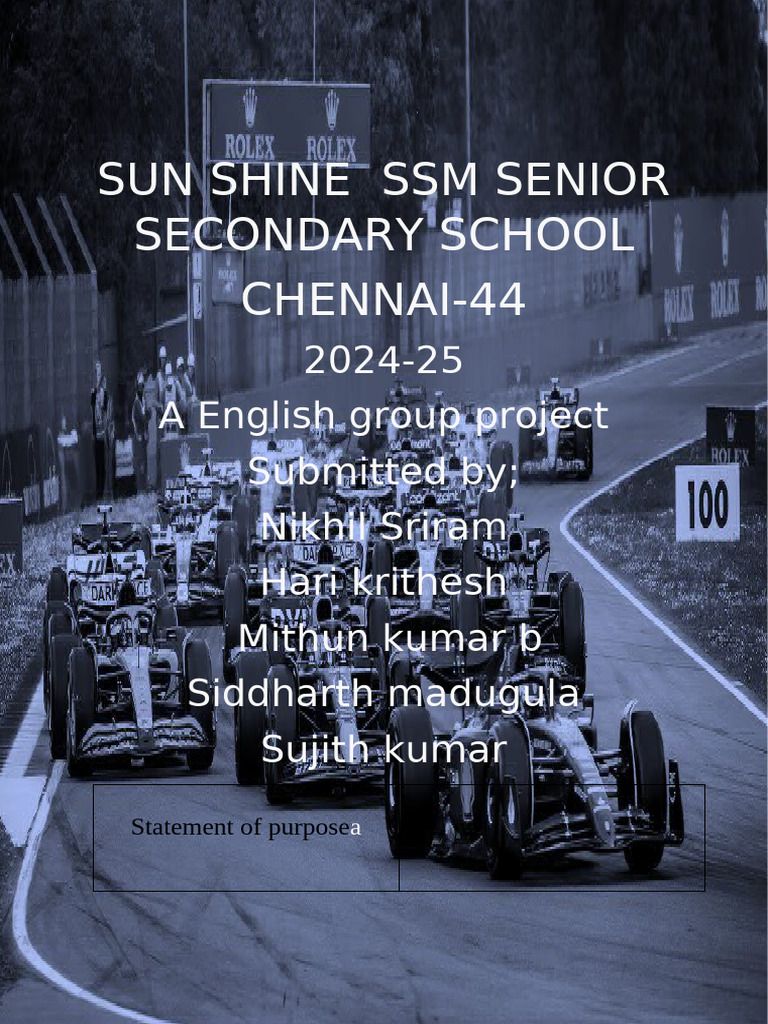 Sun Shine SSM Senior Secondary School Mithun Project English | PDF