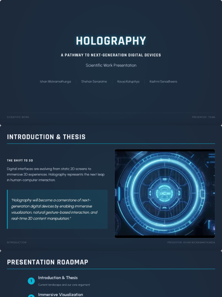 Holography Presentation | PDF