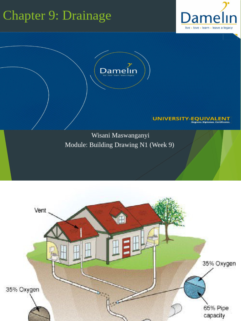 Week 9 - Drainage (Building Drawing N1) 1 | PDF | Storm Drain | Sewage