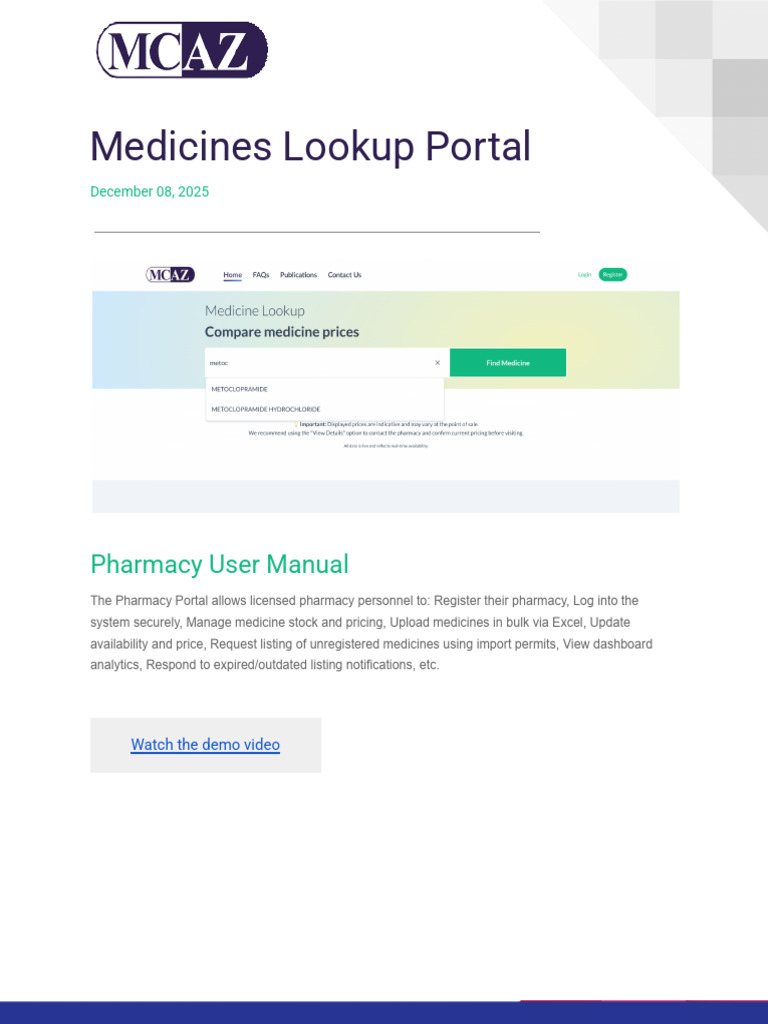 Pharmacy Portal User Manual Guide | PDF | Password | Pharmacy