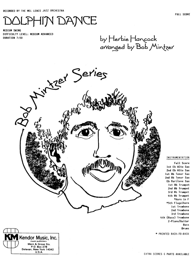 Dolphin Dance Full Score and Parts Mintzer, Bob | PDF