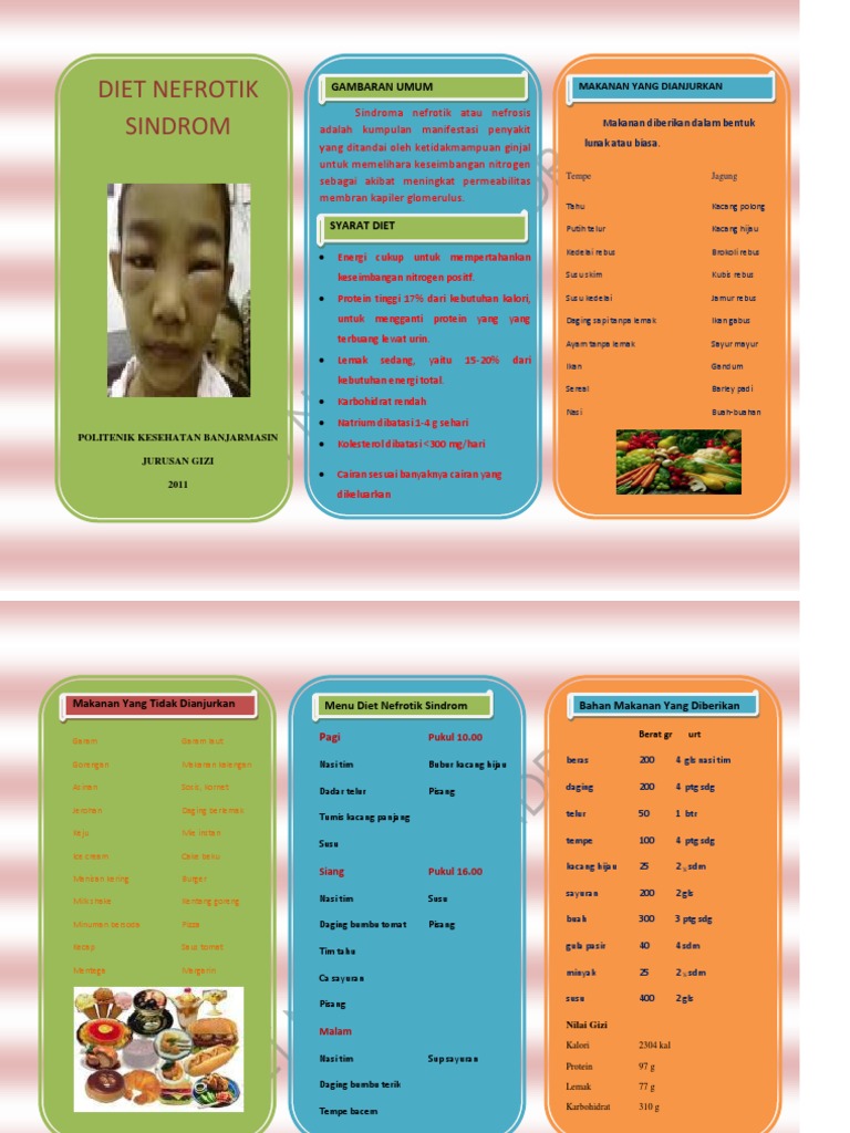 Menu Diet untuk Sindrom Nefrotik Anak | PDF