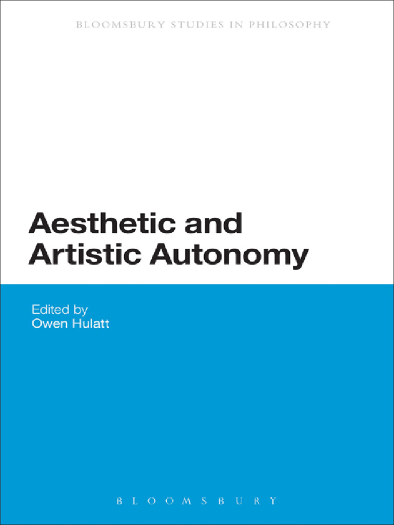 Aesthetic and Artistic Autonomy | PDF | Aesthetics | Georg Wilhelm ...