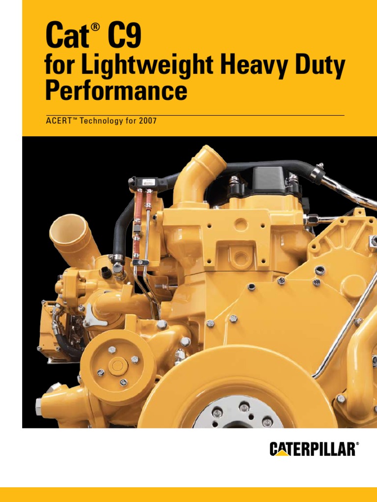 C9 Engine Brochure | PDF | Diesel Engine | Exhaust Gas