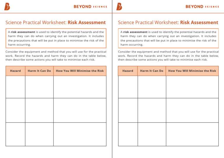 Risk Assessment 2xa5 | PDF