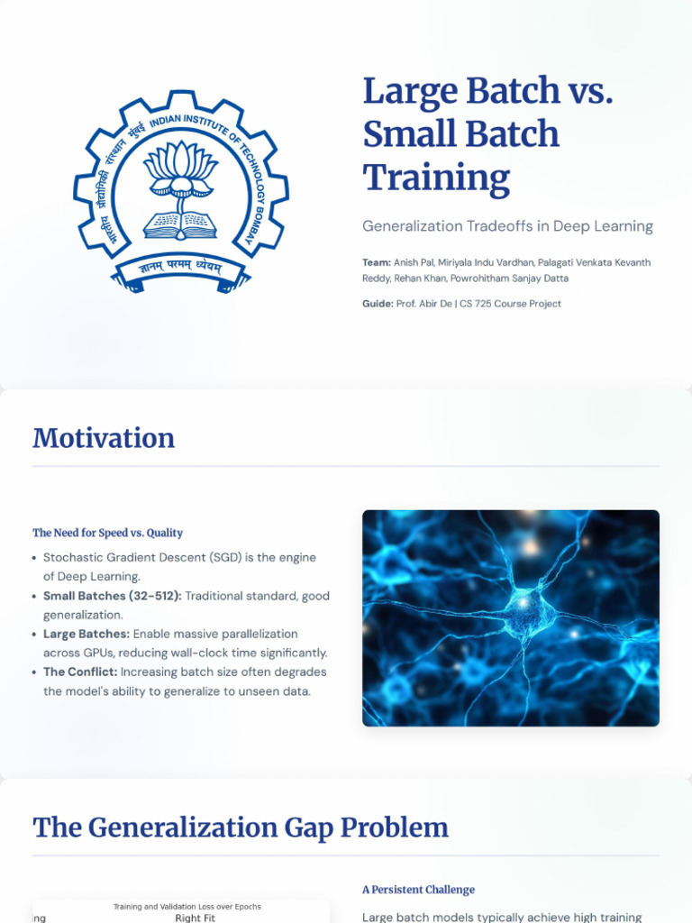 Large Batch Vs Small Batch Training | PDF