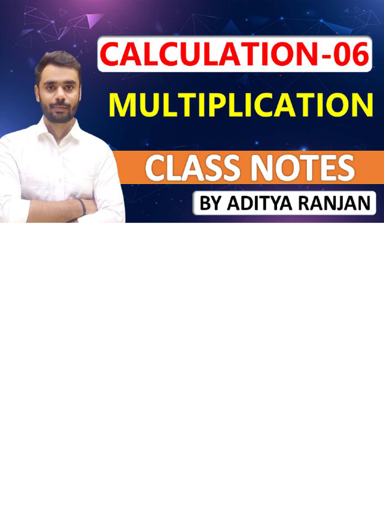 Calculation Multiplication 06 | PDF