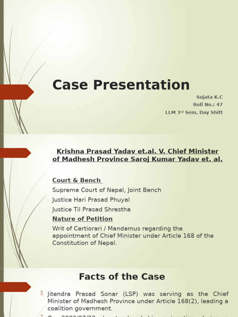 Supreme Court Ruling on Chief Minister Appointment | PDF | Supreme ...