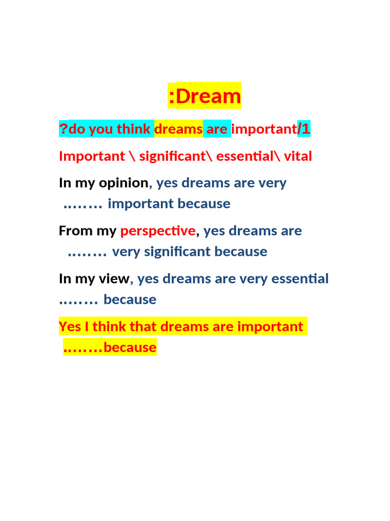 The Importance of Dreams and Motivation | PDF | Landlord