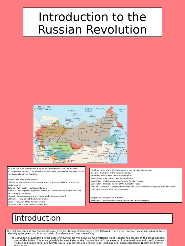 1. Introduction to the Russian Revolution | PDF | Russian Empire | Russia