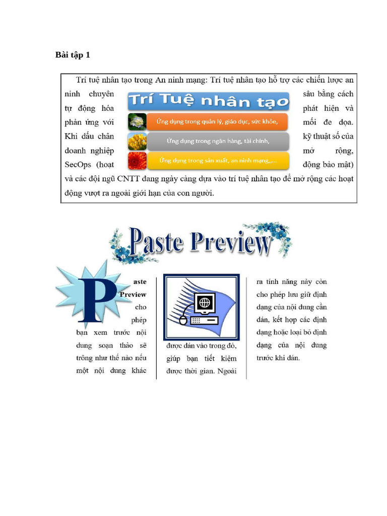 Bai Tap Tu Hoc Word 2 - Tuan 3 | PDF