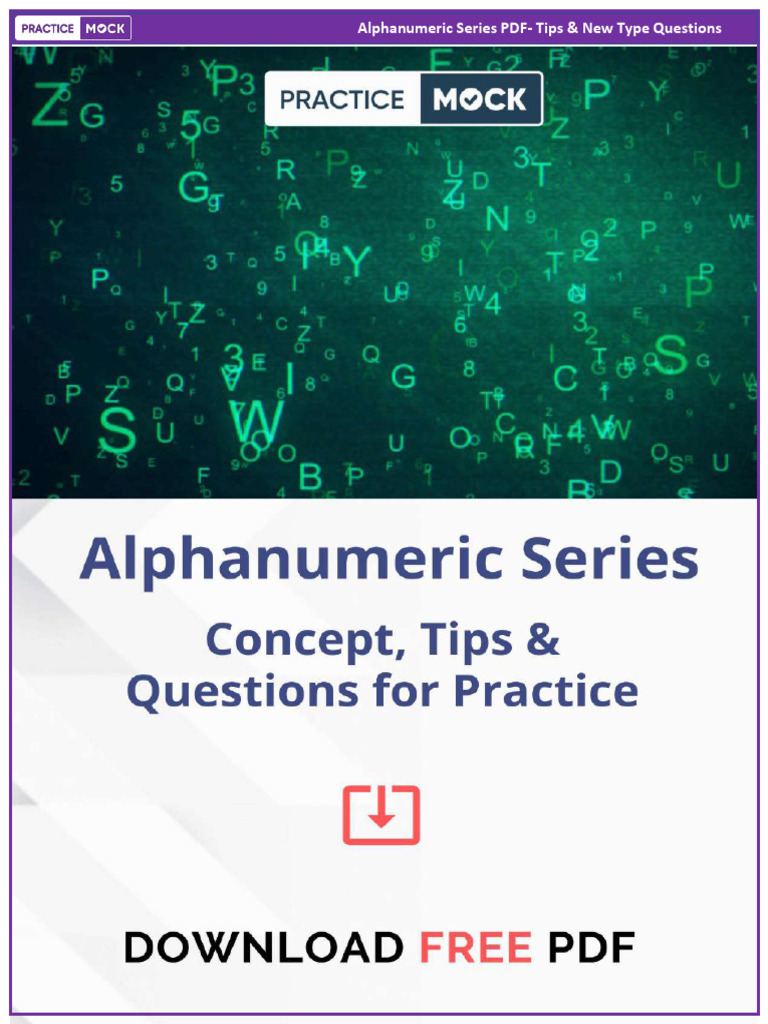 Alphanumeric Series Tips & Practice Questions | PDF | Alphabet ...