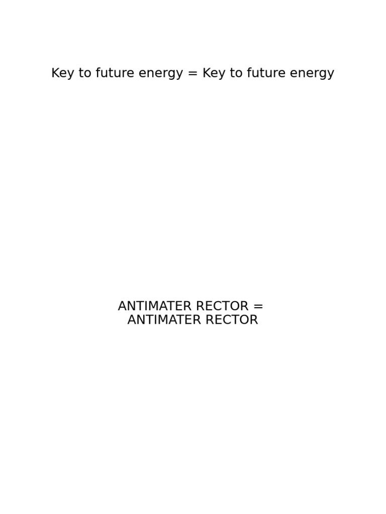Key To Future Energy Key To Future | PDF