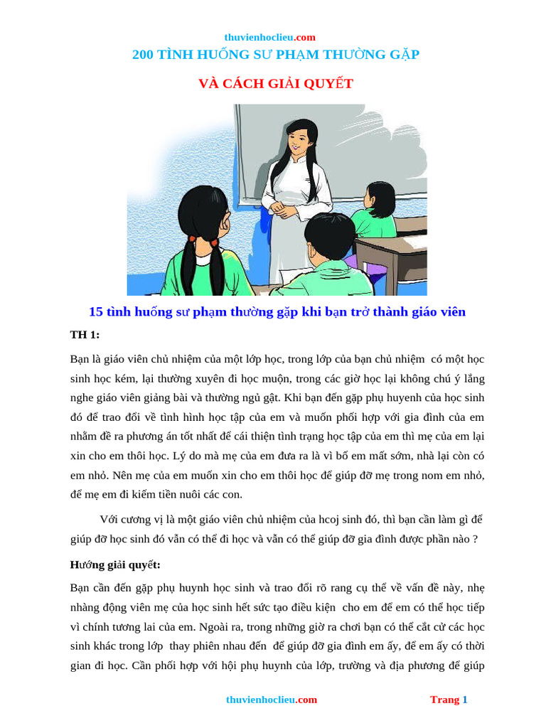 200 Tinh Huong Su Pham Thuong Gap Va Cach Giai Quyet | PDF