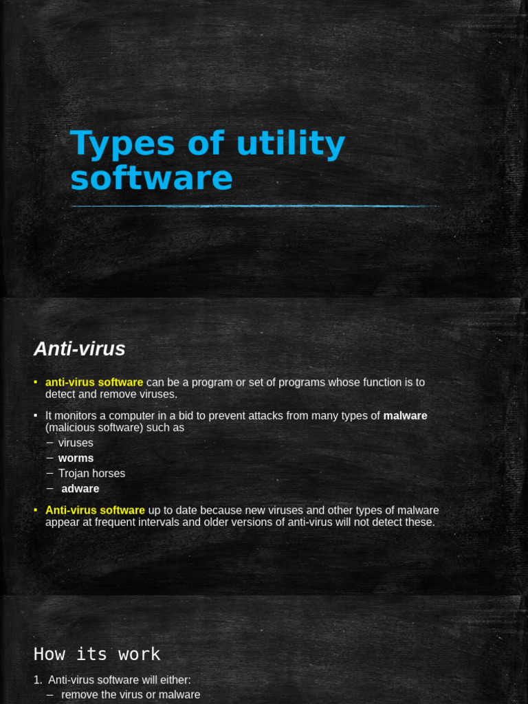 Utility Software: Types & Functions | PDF | Data Compression | Backup