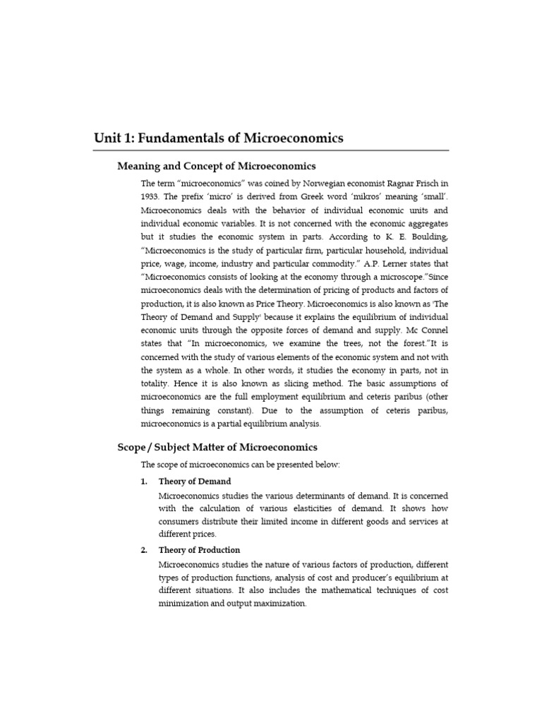 Microeconomics: Concepts and Applications | PDF | Microeconomics ...