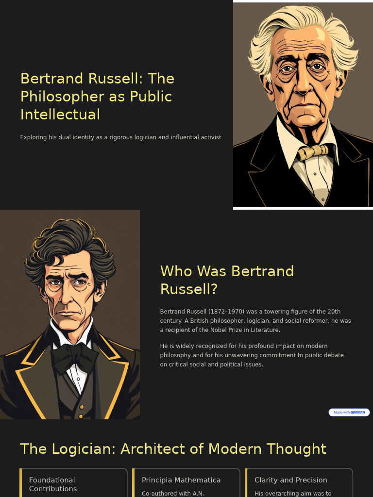 Bertrand Russell The Philosopher As Public Intellectual | PDF ...