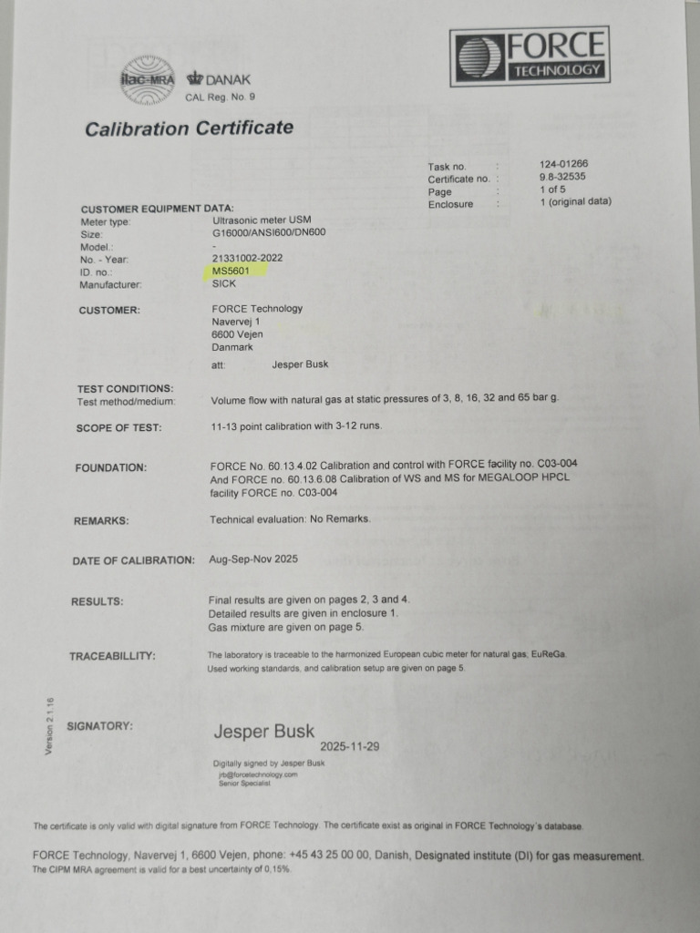Calibration Report | PDF