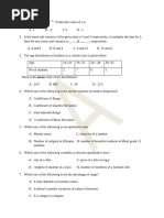 Grade 11 Statistics Practice Questions | PDF | Median | Mode (Statistics)