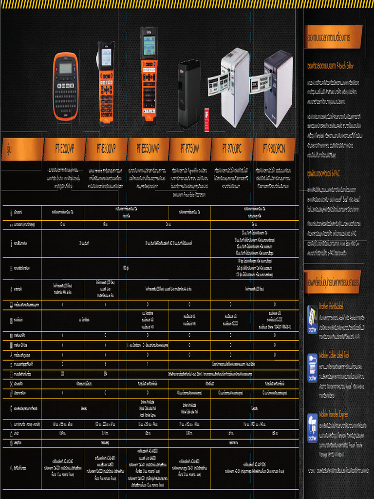 Brother Label Print Brochure TH | PDF