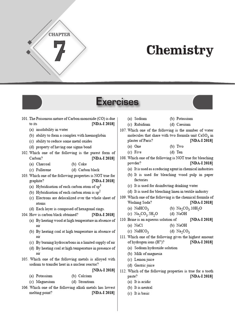 Chapter 7 (Chemistry) | PDF | Sodium Carbonate | Sodium Hydroxide
