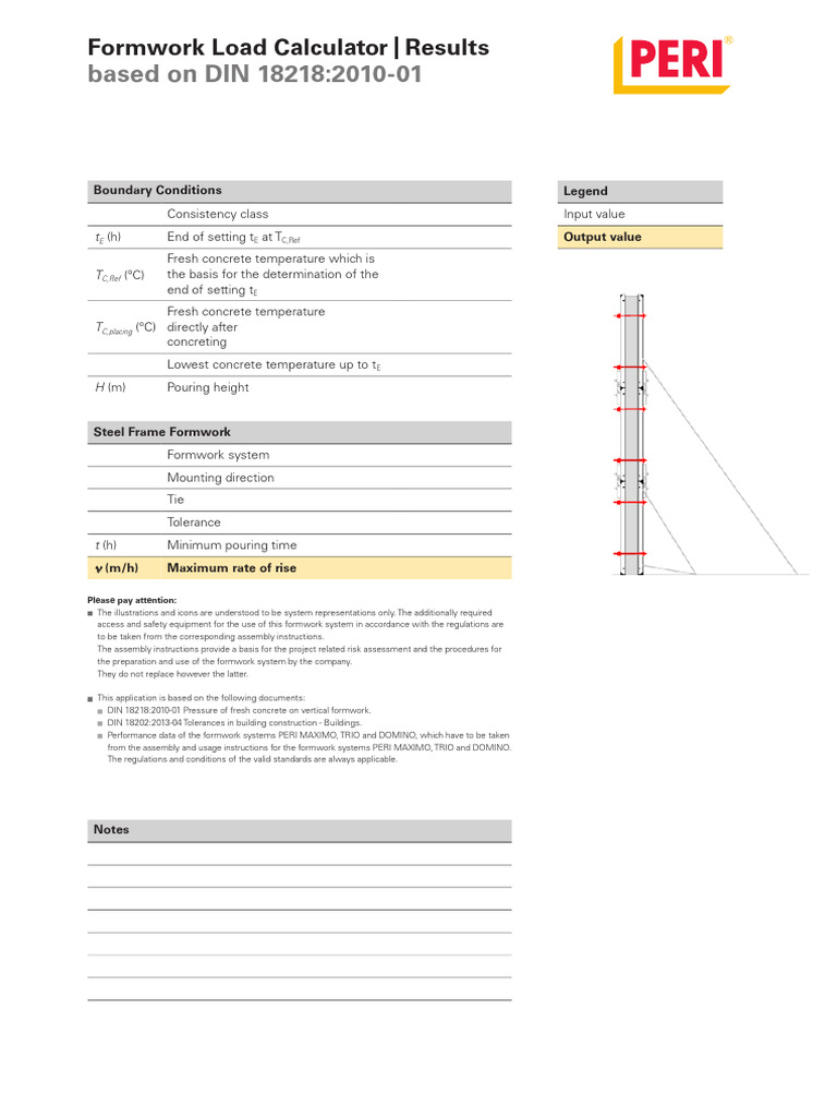 Formwork Load Calculator Guide | PDF | Concrete