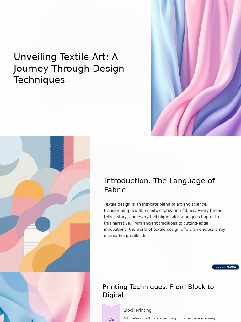Textile Art Techniques Explained | PDF | Textiles | Knitting